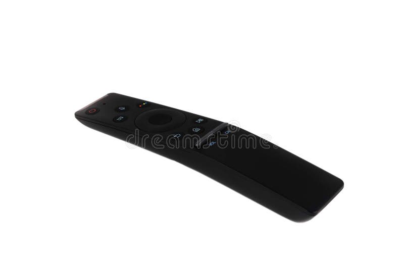 Modern Smart TV Remote Control Isolated on a White Background. Stock ...