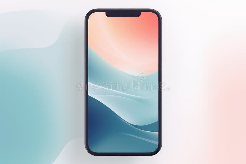 A Modern Smartphone Background Stock Illustration - Illustration of ...