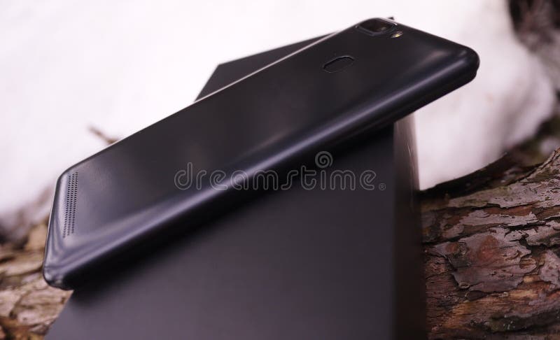 Modern Smartphone Based on the Android Operating System. Stock Image ...