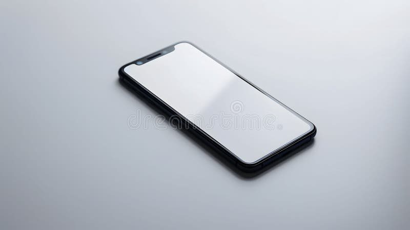 Modern Smartphone with Blank Screen Ai Generated Stock Illustration ...