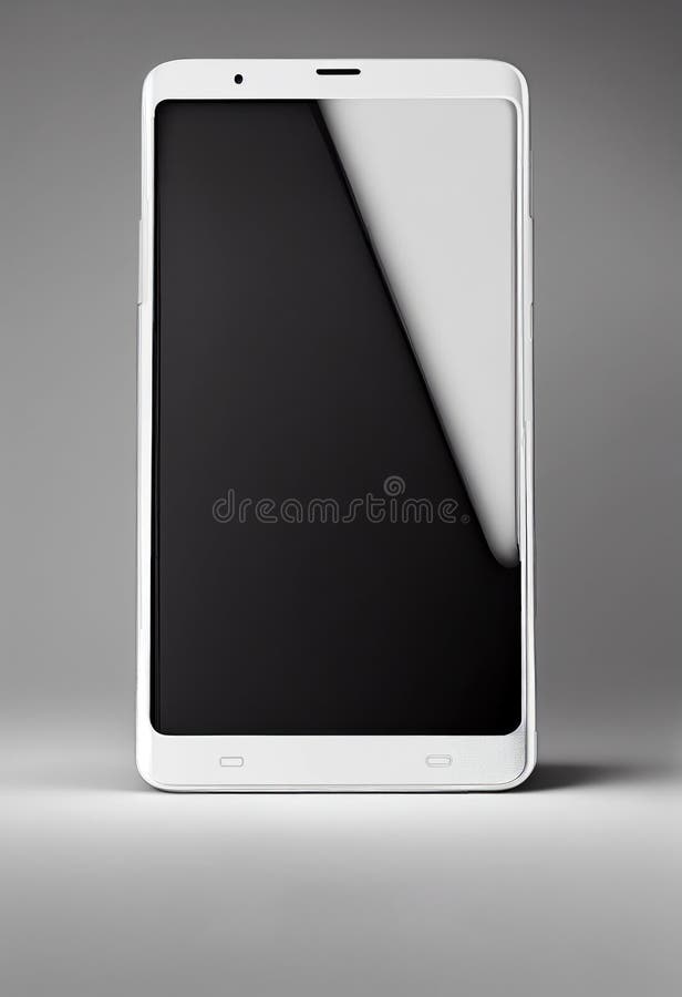 Modern Smartphone with Blank Screen. Generative AI. Stock Illustration ...
