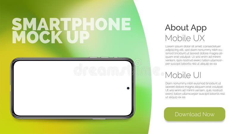New 3d Horizontal Smart Phone Mockup for Infographics, Presentation or ...