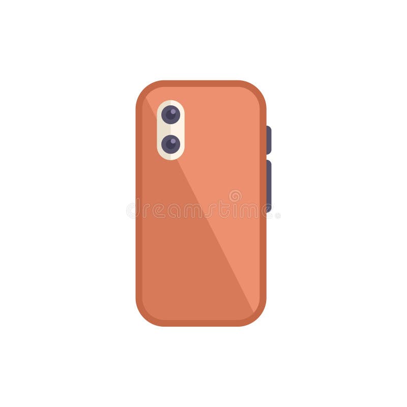 Modern Smartphone Back Side Showing Camera and Buttons Stock Vector ...