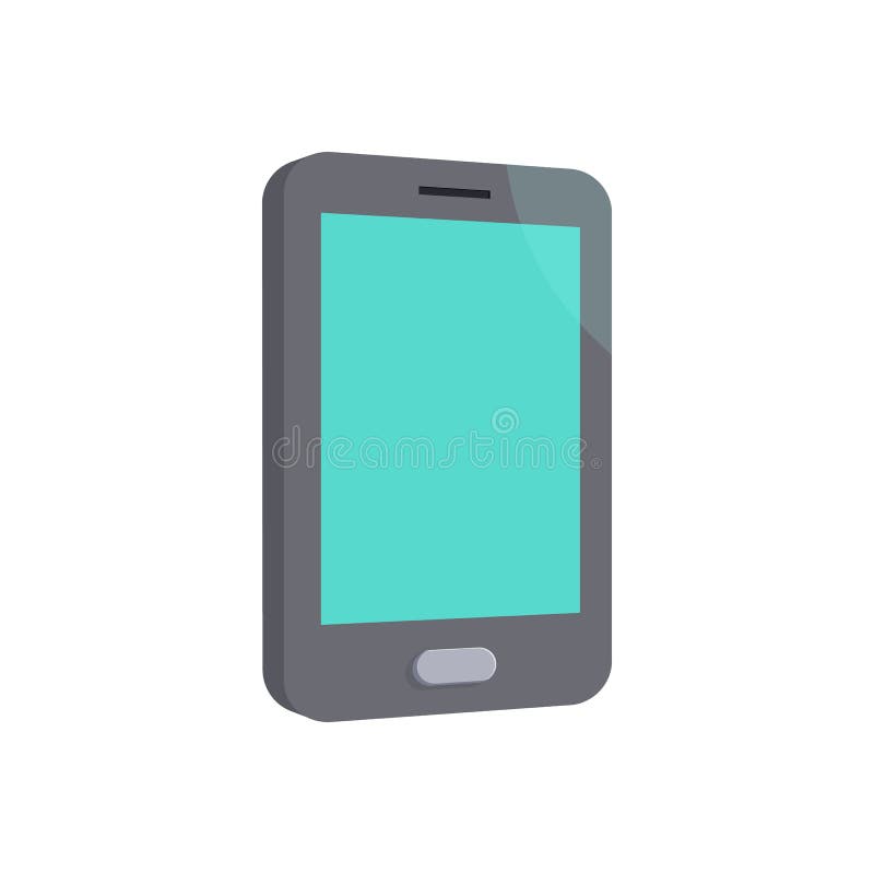 Modern Smartphone Icon, Cartoon Style Stock Vector - Illustration of ...