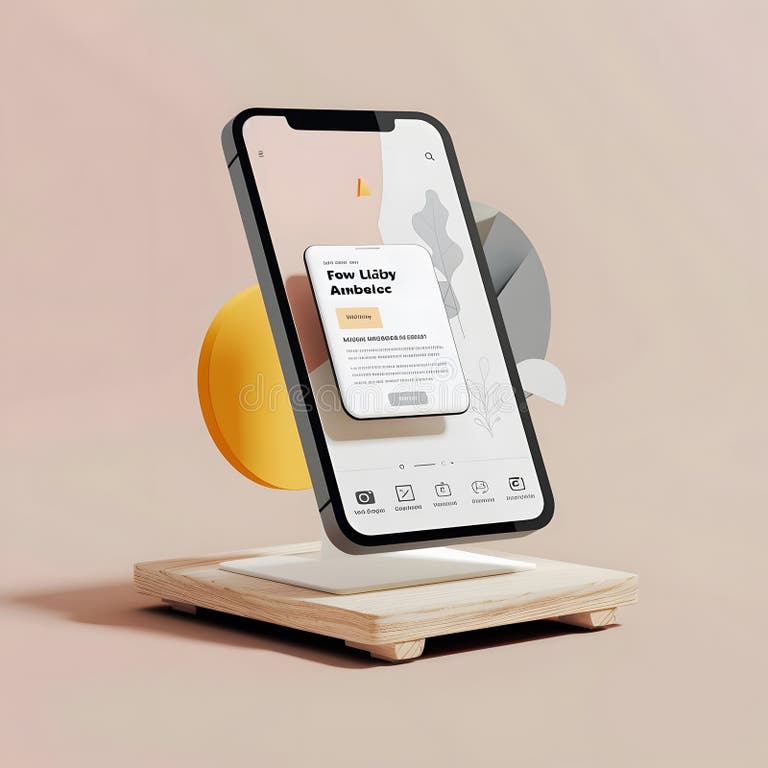 Modern Smartphone Interface Design, Clean Aesthetics, Intuitive ...