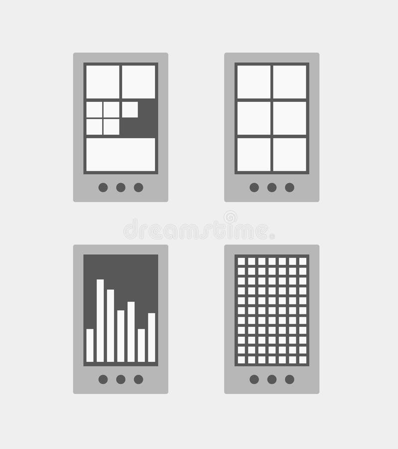 Modern Smartphone Interface Stock Vector - Illustration of modern ...