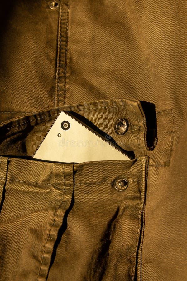 Modern Smartphone in Jeans Pocket Stock Photo - Image of gadget ...