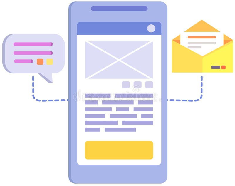 Modern Smartphone with Messenger App Window. Chatting and Messaging ... Modern Smartphone with Messenger App Window. Chatting and Messaging ...