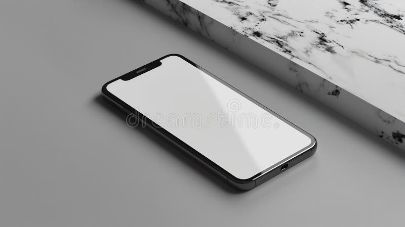 Modern Smartphone on Minimalist Background. Generative Ai Stock ...
