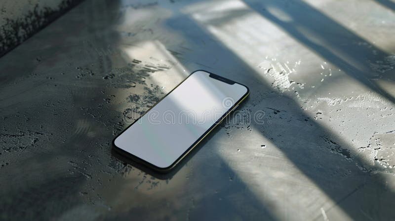 Modern Smartphone on Minimalist Background. Generative Ai Stock ...