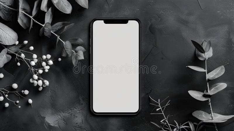 Modern Smartphone on Minimalist Background. Generative Ai Stock Photo ...
