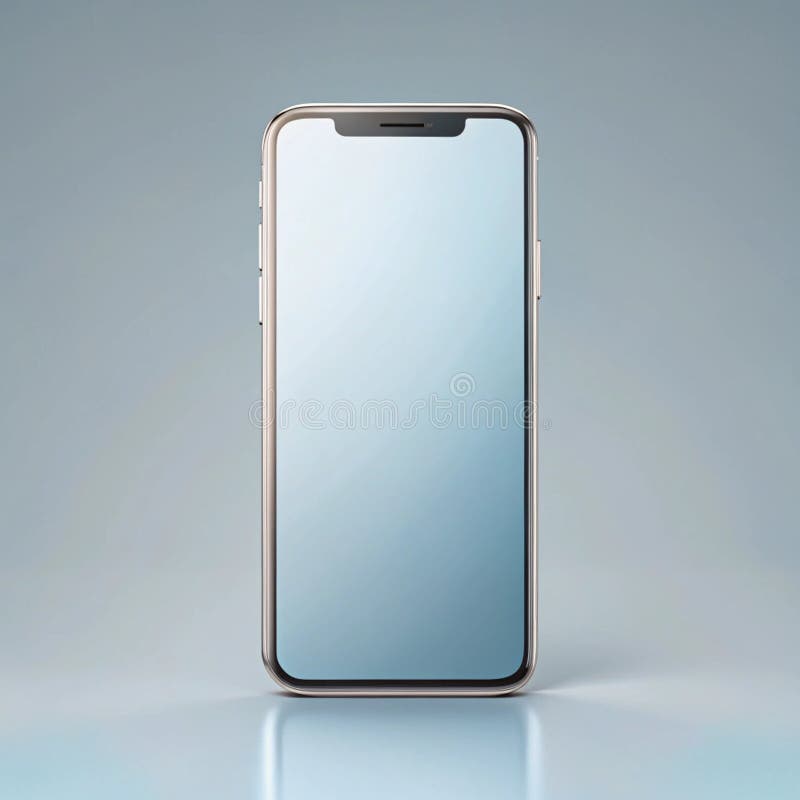 Modern Smartphone Mockup in a Clean, Minimalist Setting Stock ...