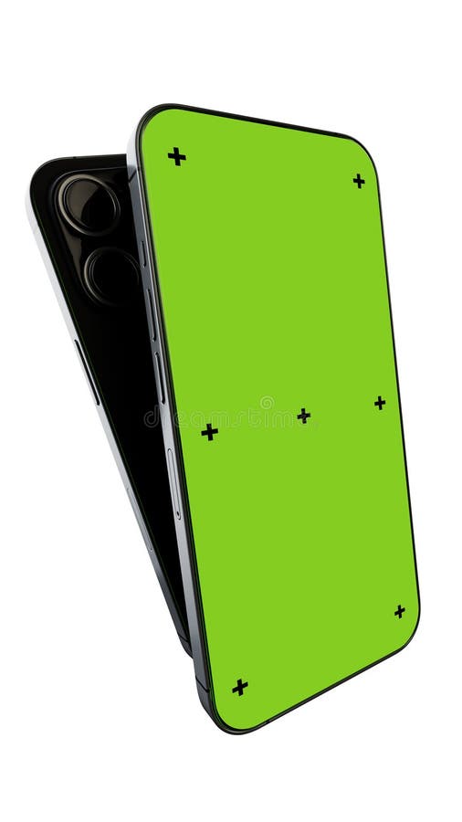 Modern Smartphone Mockup with Green Screen Great for App Design ...
