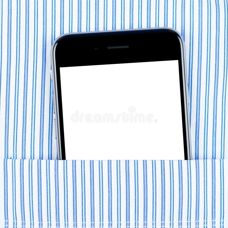 Modern Smartphone in the Pocket Stock Image - Image of screen, pocket ...