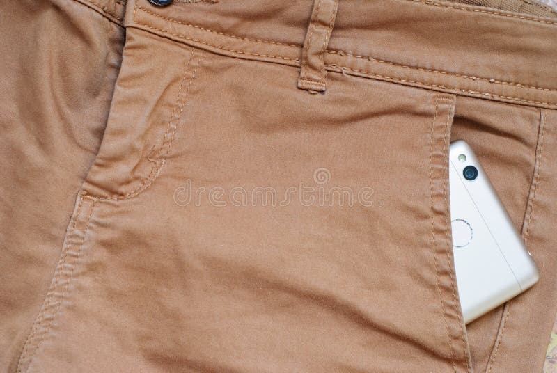 Modern Smartphone in the Pocket. Stock Photo - Image of connection ...