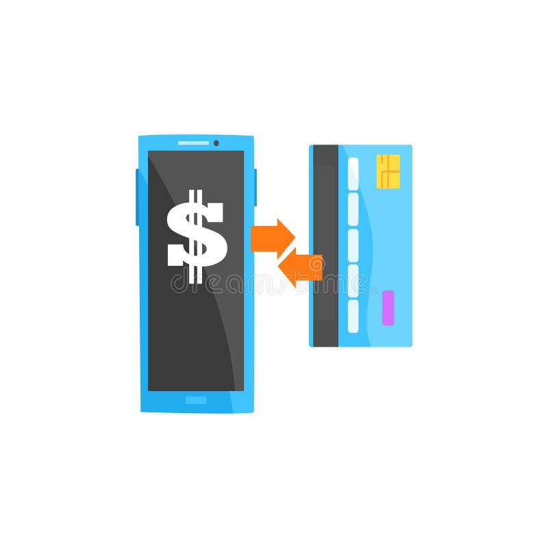 Modern Smartphone Processing Mobile Payment from Credit Card, Online ...