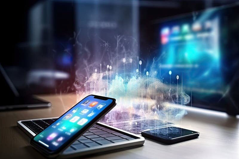 Modern Smartphone Representing the Convergence of Cutting-edge ... Modern Smartphone Representing the Convergence of Cutting-edge ...
