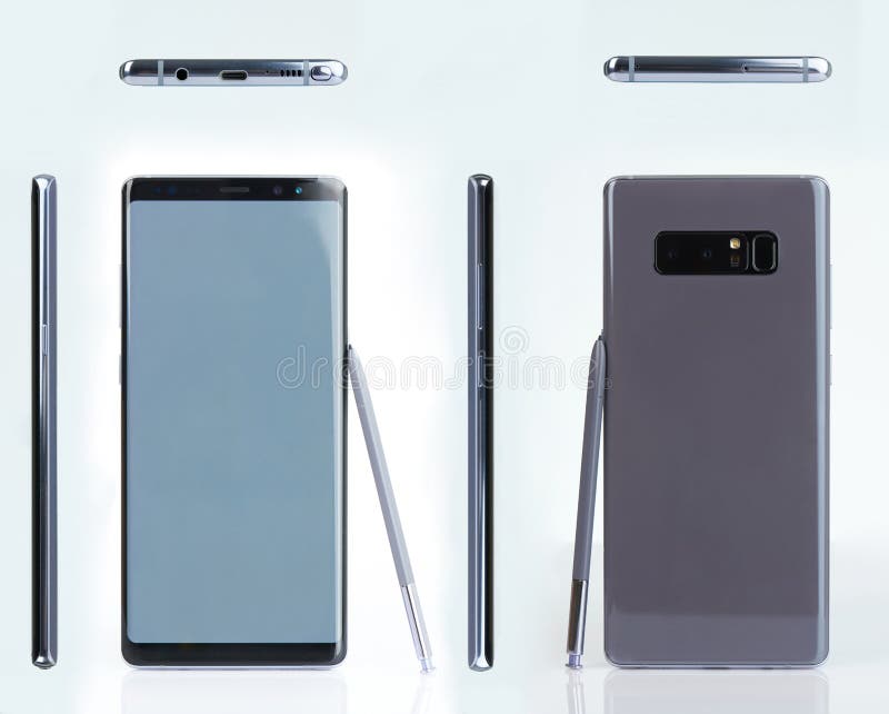 Modern Smartphone Side Views Stock Image - Image of communication ...