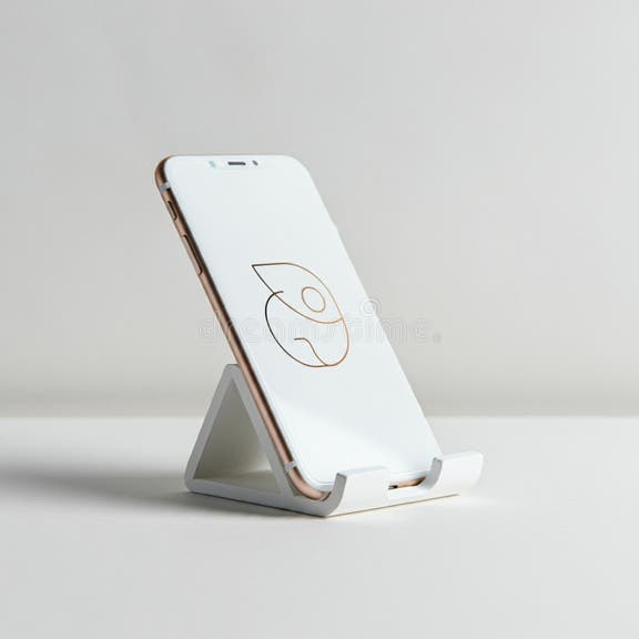 A Modern Smartphone with a Sleek Design, Featuring a White Back Panel ...