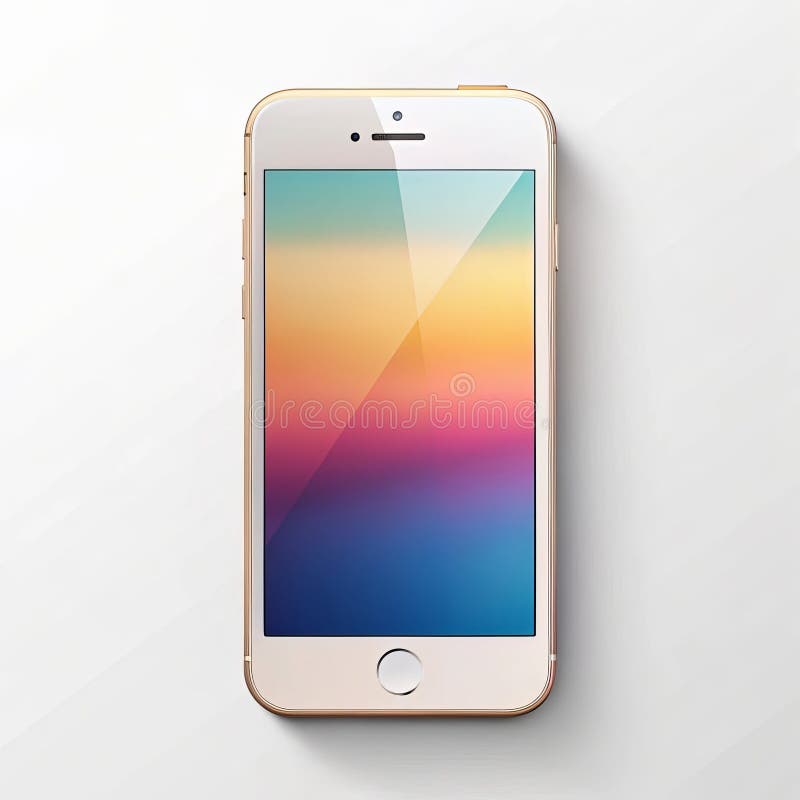 Modern Smartphone with Sleek Design and Minimalistic Features Stock ...