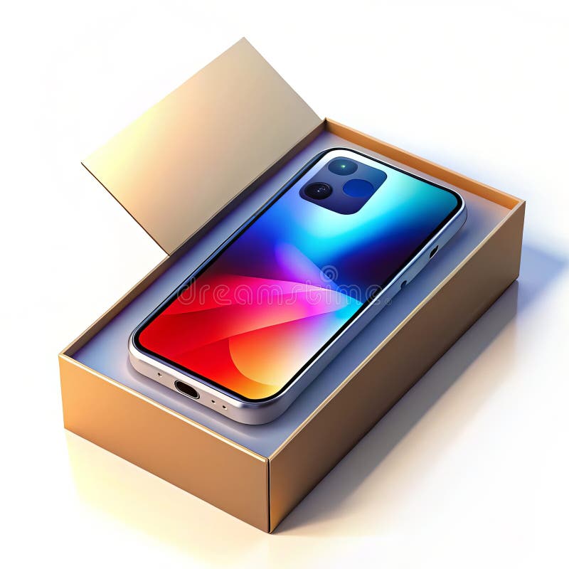 Modern Smartphone with Sleek Design and Minimalistic Features Stock ...