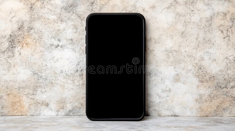 Modern Smartphone on Textured Surface with Muted Colors and Shadow ...