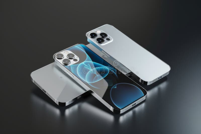 Modern Smartphones Showcasing Reflective Surfaces and Advanced Camera ...