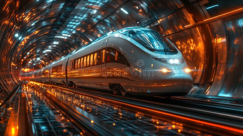 Modern Smarttrain Glides Smoothly Advanced Transportation ...