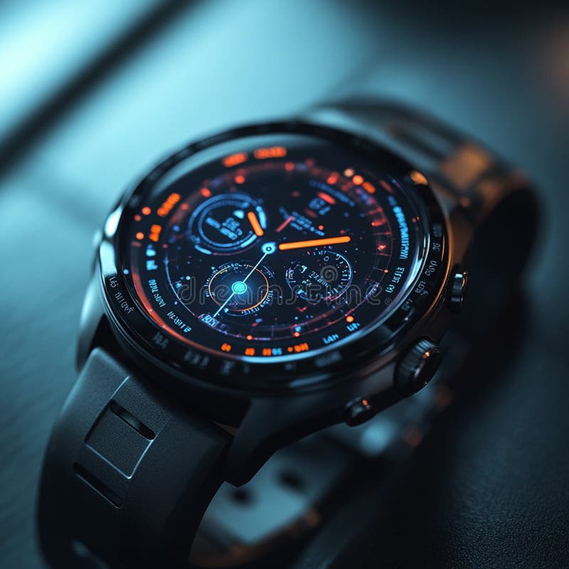 Modern Smartwatch with Advanced Features Displayed on a Stylish ...