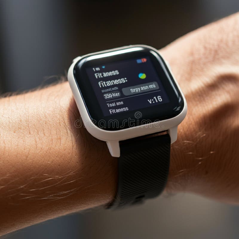 Sleek Smartwatch with Fitness Tracking Display – Modern Technology and ...