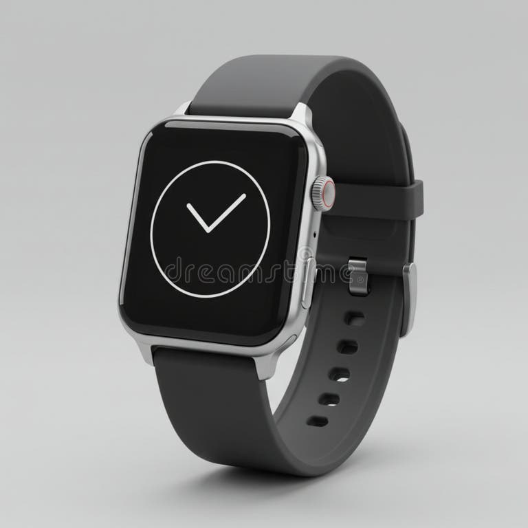 Modern Smartwatch on a Wooden Table – Technology and Fitness Tracking ...