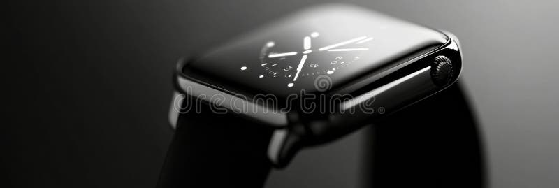 Modern Smartwatch Showcases Sleek Design and Functionality in a Close ...