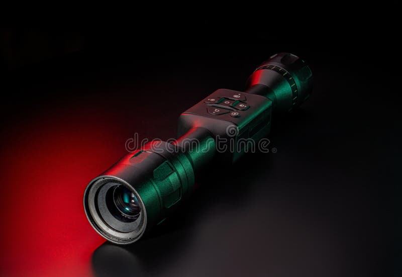 Scope Optical Equipment, Side View Stock Image - Image of shooting ...