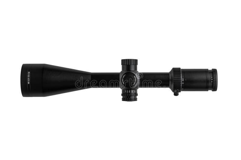 Modern Sniper Scope on a White Back. Optical Device for Aiming and ...