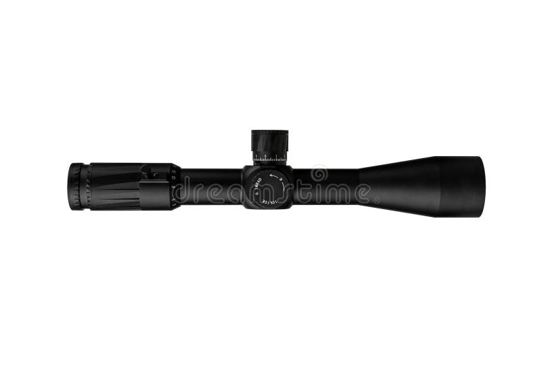 Modern Sniper Scope on a White Background. Optical Device for Aiming ...