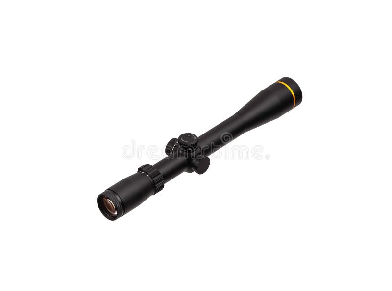 Modern Sniper Scope on a White Back. Optical Device for Aiming and ...