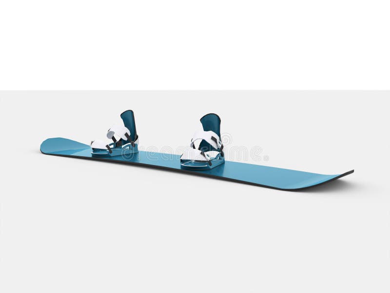 Modern Snowboard Blue Color Stock Illustration - Illustration of ...