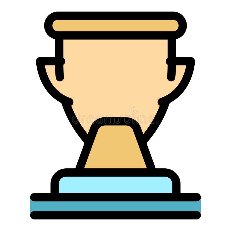 Modern Soccer Cup Icon Vector Flat Stock Vector - Illustration of game ...