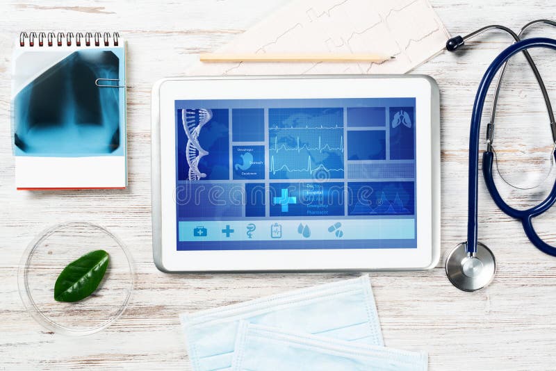 Modern Social Health Insurance Program Stock Image - Image of display ...