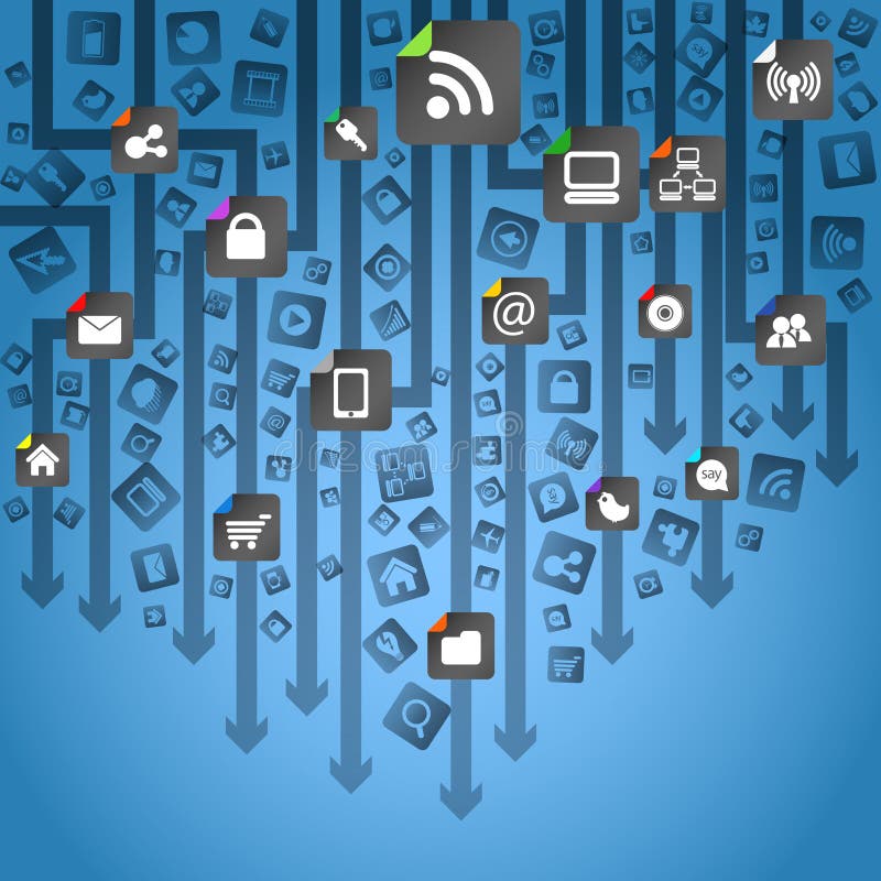 Modern Social Media Abstract Background Stock Vector - Illustration of ...