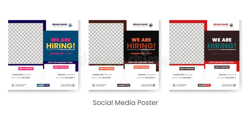 Modern Social Media Post Templates. Social Media Post Templates. Stock ...