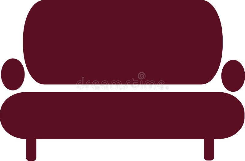 Modern sofa icon stock vector. Illustration of home - 107160957