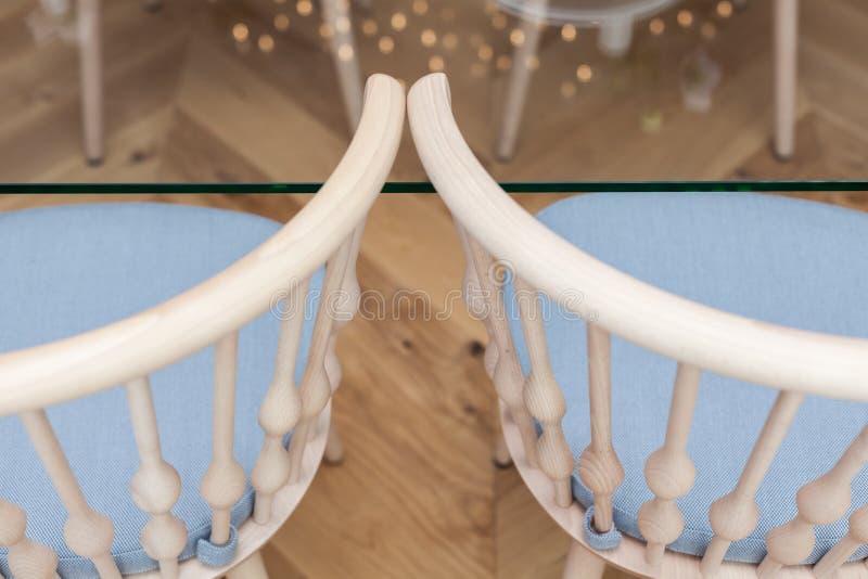 Modern Soft Dining Chairs Close Up. Stock Photo - Image of household ...