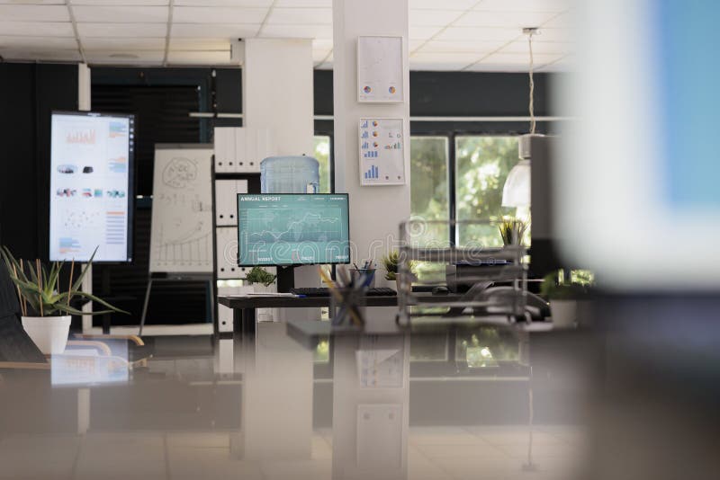 Modern Software that Analyzes Sales Data Chart Growth Stock Photo ...