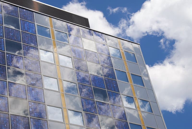 Modern Solar Cell at a Facade Stock Image - Image of light, solar: 2643559