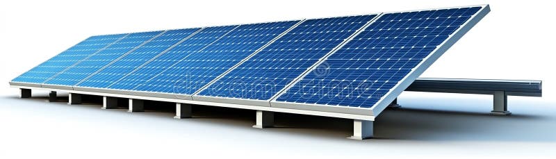 Modern Solar Panel Array Showcasing Sustainable Energy Technology for ...