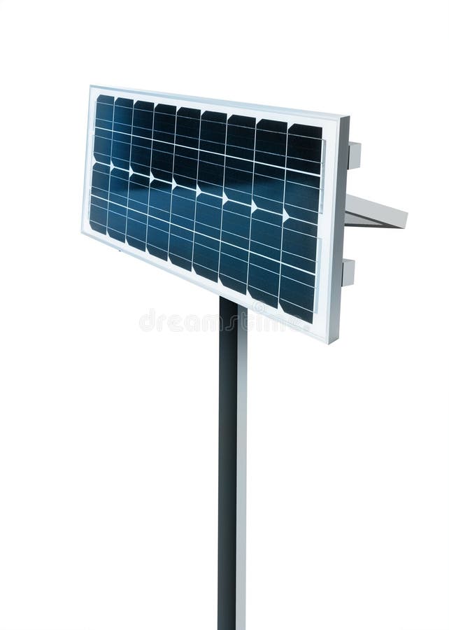 Modern Solar Panel Isolated. Alternative Energy Source Stock Image ...