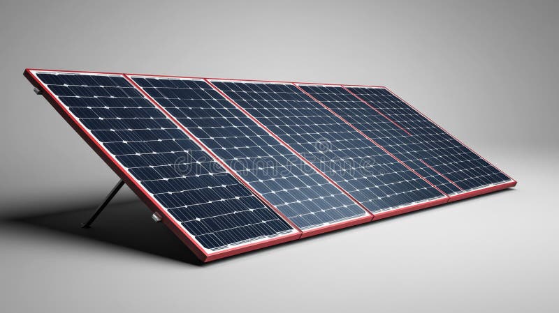 Modern Solar Panel with Sleek Design Generative AI Stock Illustration ...