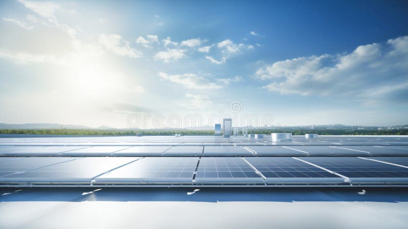 Modern Solar Panels Installed on a Residential Rooftop. Integration of ...