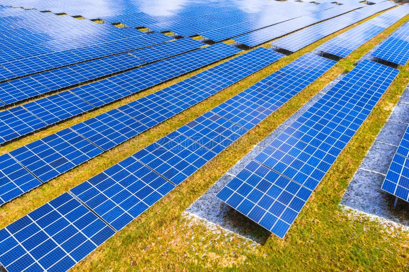 Modern Solar Park from Above Stock Image - Image of park, modern: 213872283